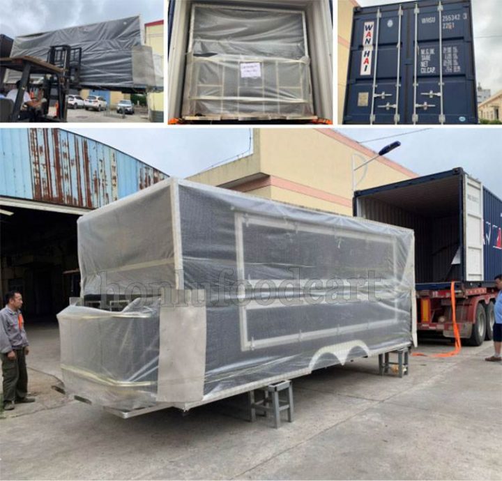 Stainless steel food trailer - Honlu food trailer
