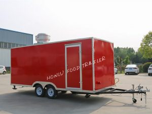 16ft Customized Square Food Trailer With Toilet And Bathroom