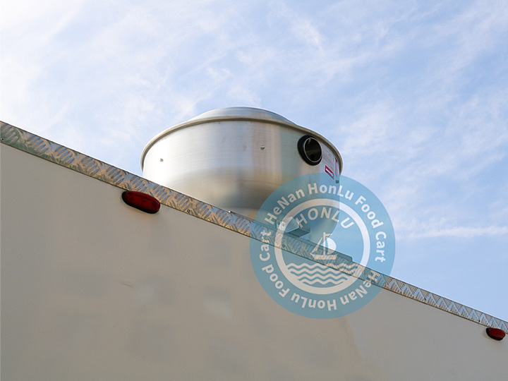 5m White Food Trailer Customized Food Trailer Sizes Food Trucks for ...