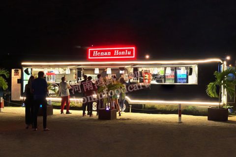 11m Galvanized Sheet Coffee Trailer - Honlu food trailer