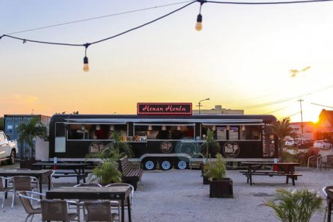 11m Galvanized Sheet Coffee Trailer - Honlu food trailer