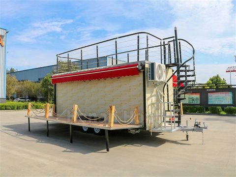 Double Decker Food Trailer from China Factory - Honlu Food Trailer