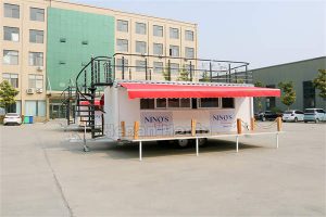 18ft Double Decker Food Trailer For Sale USA - Honlu Food Trailer