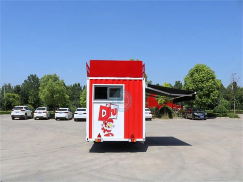18ft Container Food Trailer With Awning - Honlu Food Trailer
