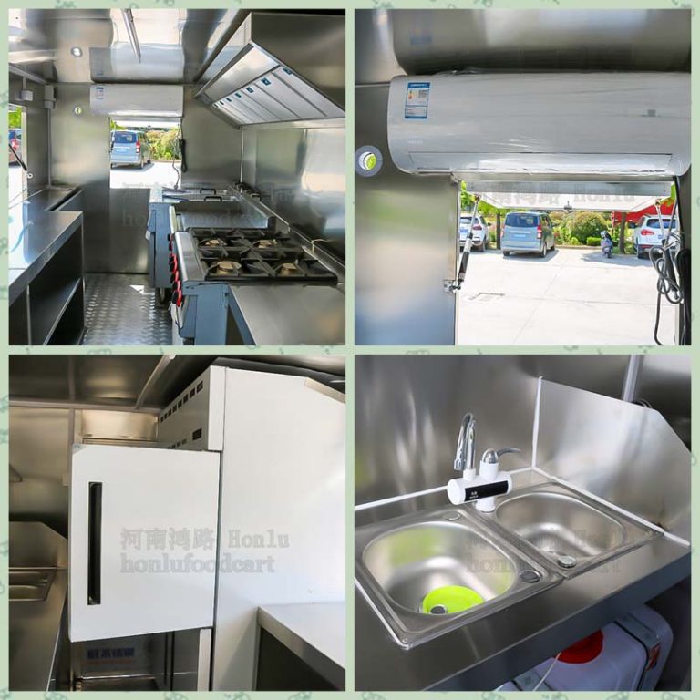 Street Using Fast Food Vintage Food Truck New Style Food Trailer ...