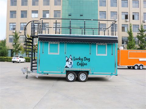Double Decker Food Trailer from China Factory - Honlu Food Trailer
