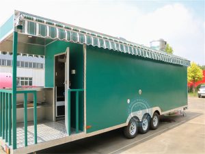 28ft Food Trailer with Porch and Cold Storage - Honlu food trailer