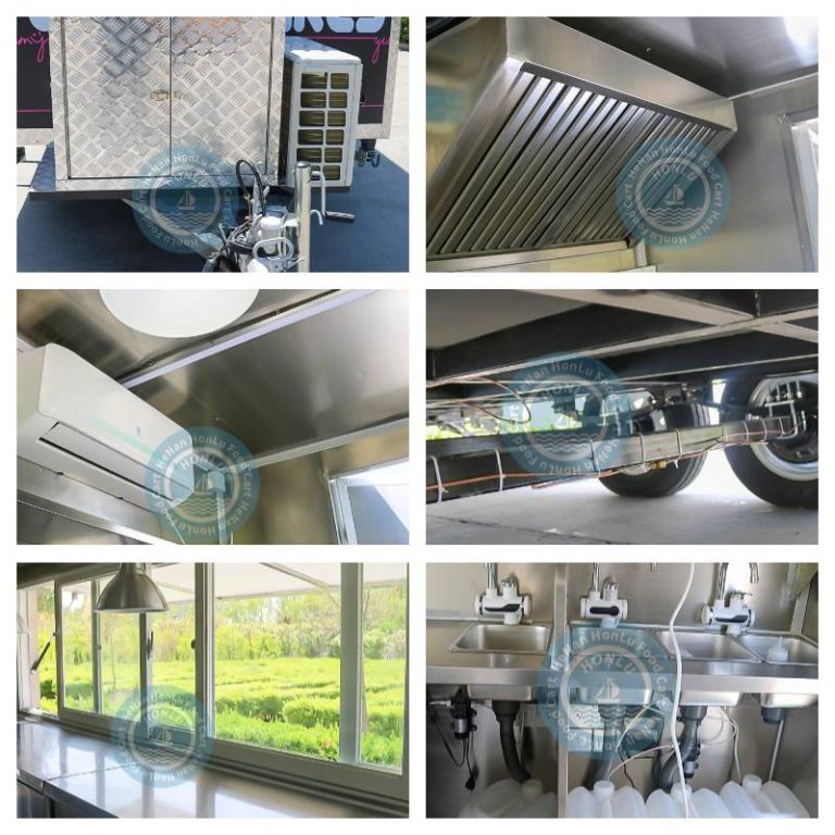 Trailer de venda de bolos de funil da China - Honlu Food Trailer