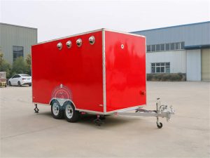 4m Red Food Trailer from China Food Trailer Manufacturer