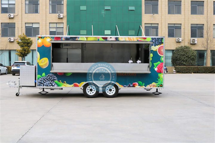 Factory Price 16ft Juice Trailer For Sale - Honlu Food Trailer