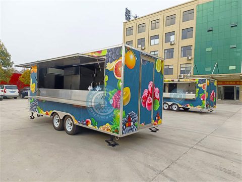 Factory Price 16ft Juice Trailer For Sale - Honlu Food Trailer