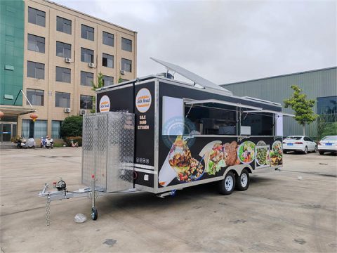 Factory Price 5.7m Snack Bar Trailer - Honlu Food Trailer