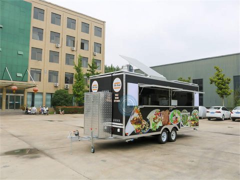 Factory Price 5.7m Snack Bar Trailer - Honlu Food Trailer