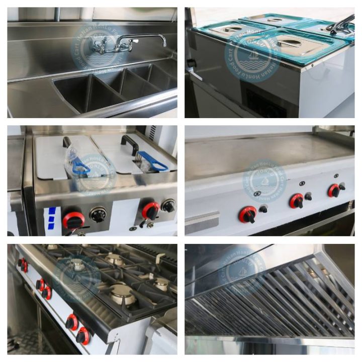 16ft Fish And Chip Trailer For Sale From China - Honlu Food Trailer
