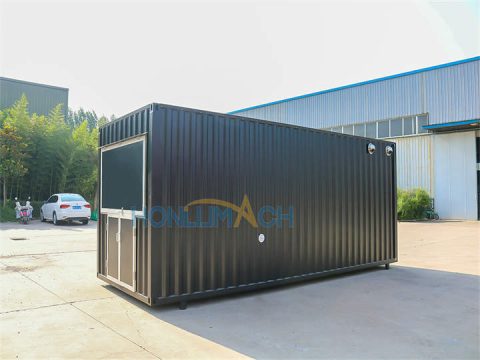 18ft Shipping Container Restaurant With Wooden Slats from China - Honlu