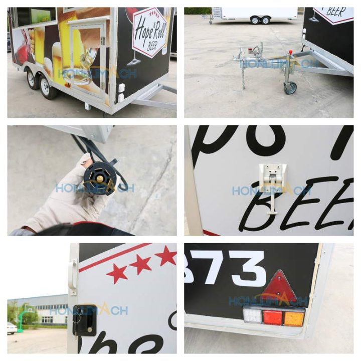 4m Beer Concession Trailer | Wine Trailer from Henan Honlu