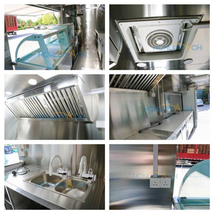 5.7m Food Trailer Container from China - Honlu Food Trailer