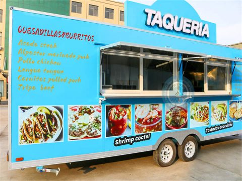 Factory Price 23ft Taqueria Taco Truck From China - Honlu