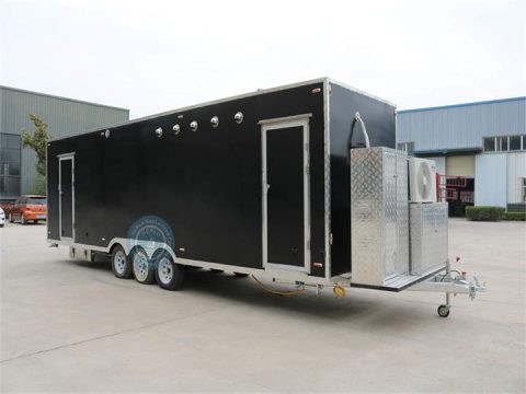 16ft Customized Square Food Trailer With Toilet And Bathroom