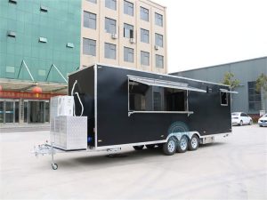 16ft Customized Square Food Trailer With Toilet And Bathroom