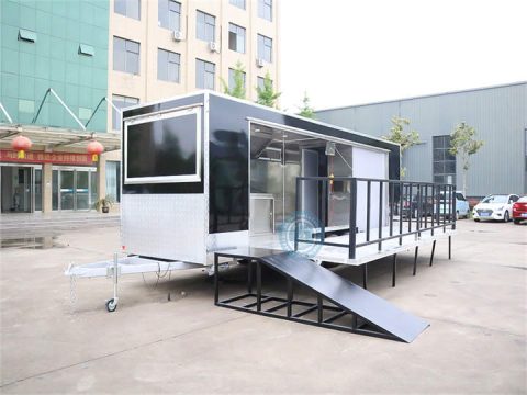 26ft Porch Style Concession Trailer For French Polynesia Customer