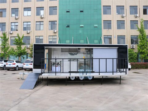 26ft Porch Style Concession Trailer For French Polynesia Customer