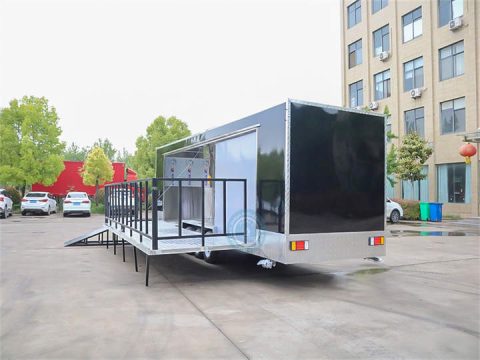 26ft Porch Style Concession Trailer For French Polynesia Customer