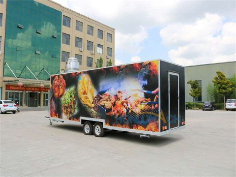 7m Mobile BBQ Trailer For Sale From China Factory - Honlu Trailer