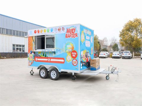 12ft Ice Cream Concession Trailer For A Canadian Customer - Honlu