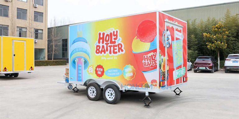 12ft Ice Cream Concession Trailer For A Canadian Customer - Honlu